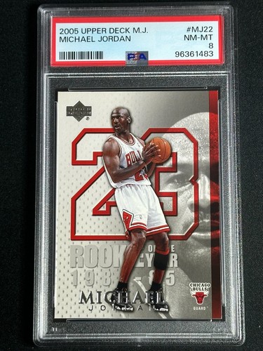 2005 Upper Deck MJ Michael Jordan #MJ22 PSA Graded Card Bulls INSERT ...