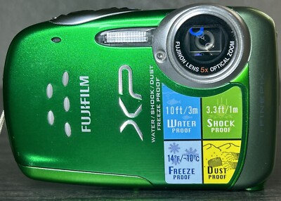 Fujifilm FinePix XP10 Green Waterproof 12.0MP 5x Optical Digital Camera ...