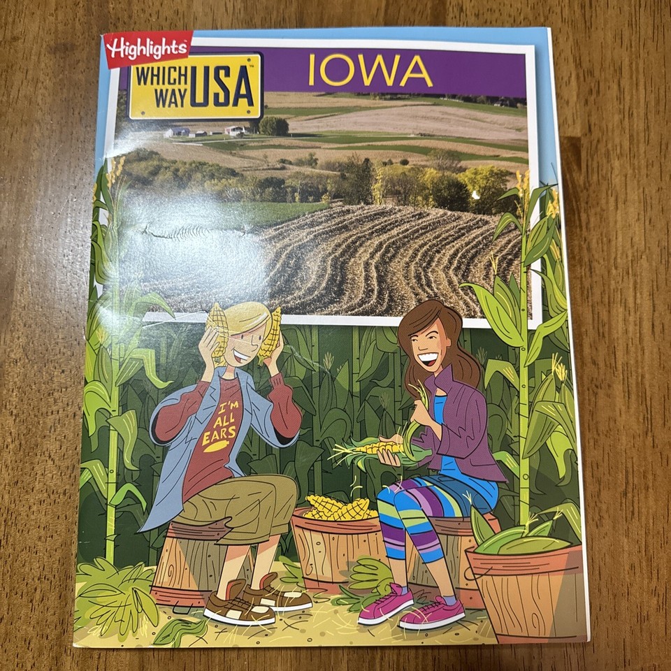 New Highlights Which Way USA Puzzle Activity Books Lot of 5 ID IN IA KS ...