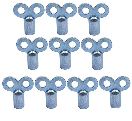 10Pcs Metal Radiator Valve Keys, Triangle Socket Bleed Hole Key Water ...