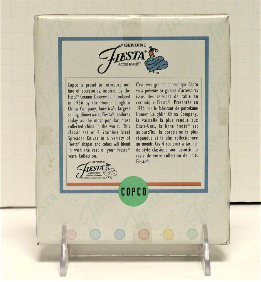 FIESTA Spreader Knifes 4 Fiesta Shapes 1996 New Original Stock: FREE ...