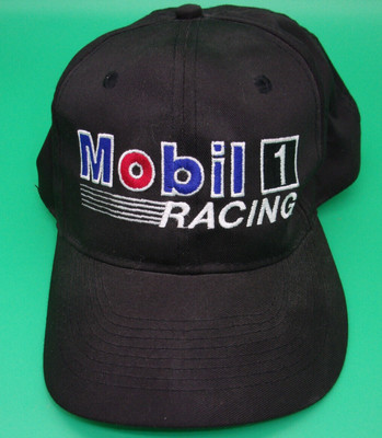 VTG Mobil 1 Team Racing Hat Cap Black Snapback Hat Embroidered Baseball ...