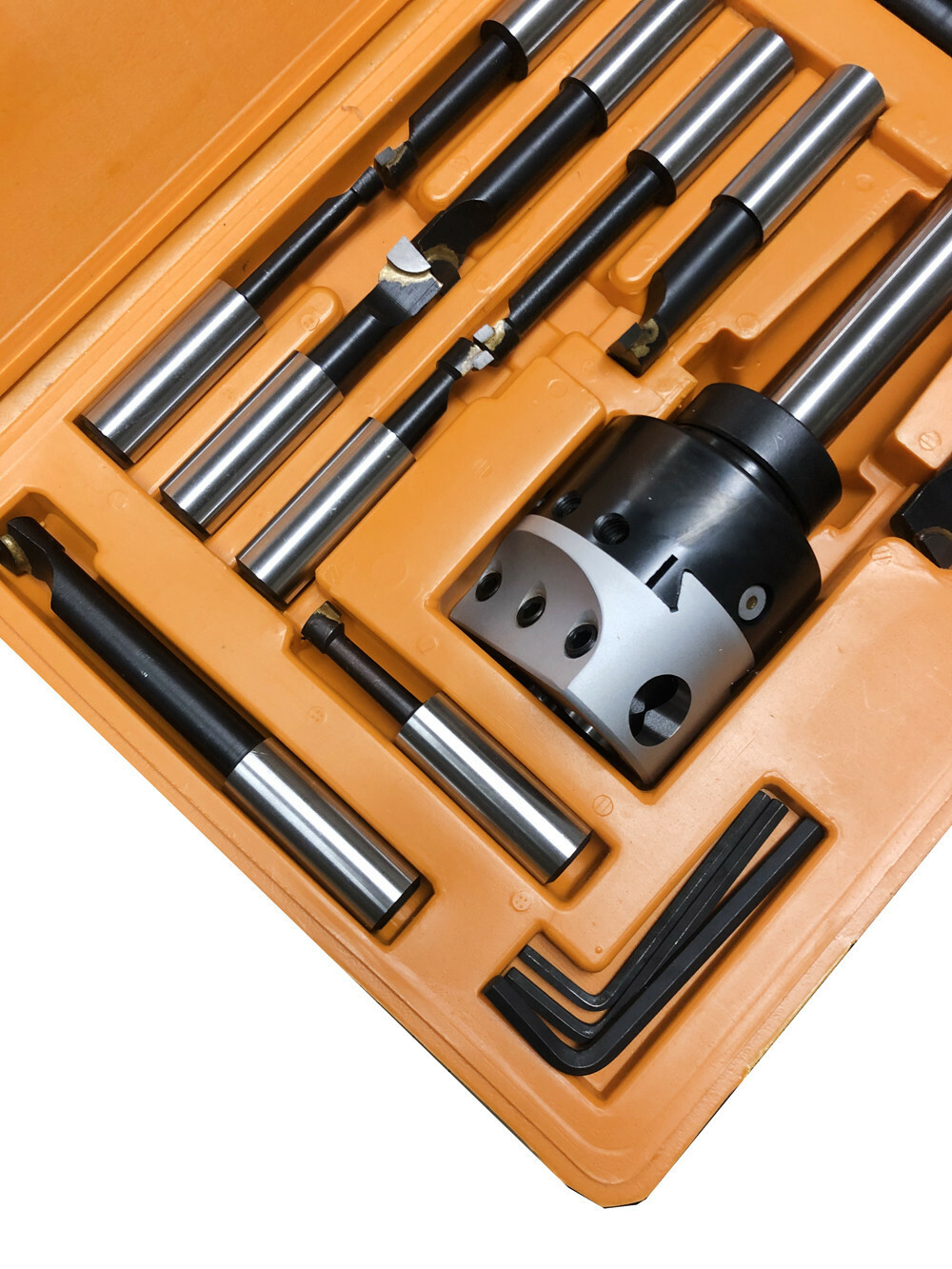 12 Pc 3/4" Boring Bar Set 3 Inch Boring head Set W/ 1'' Shank Carbide ...