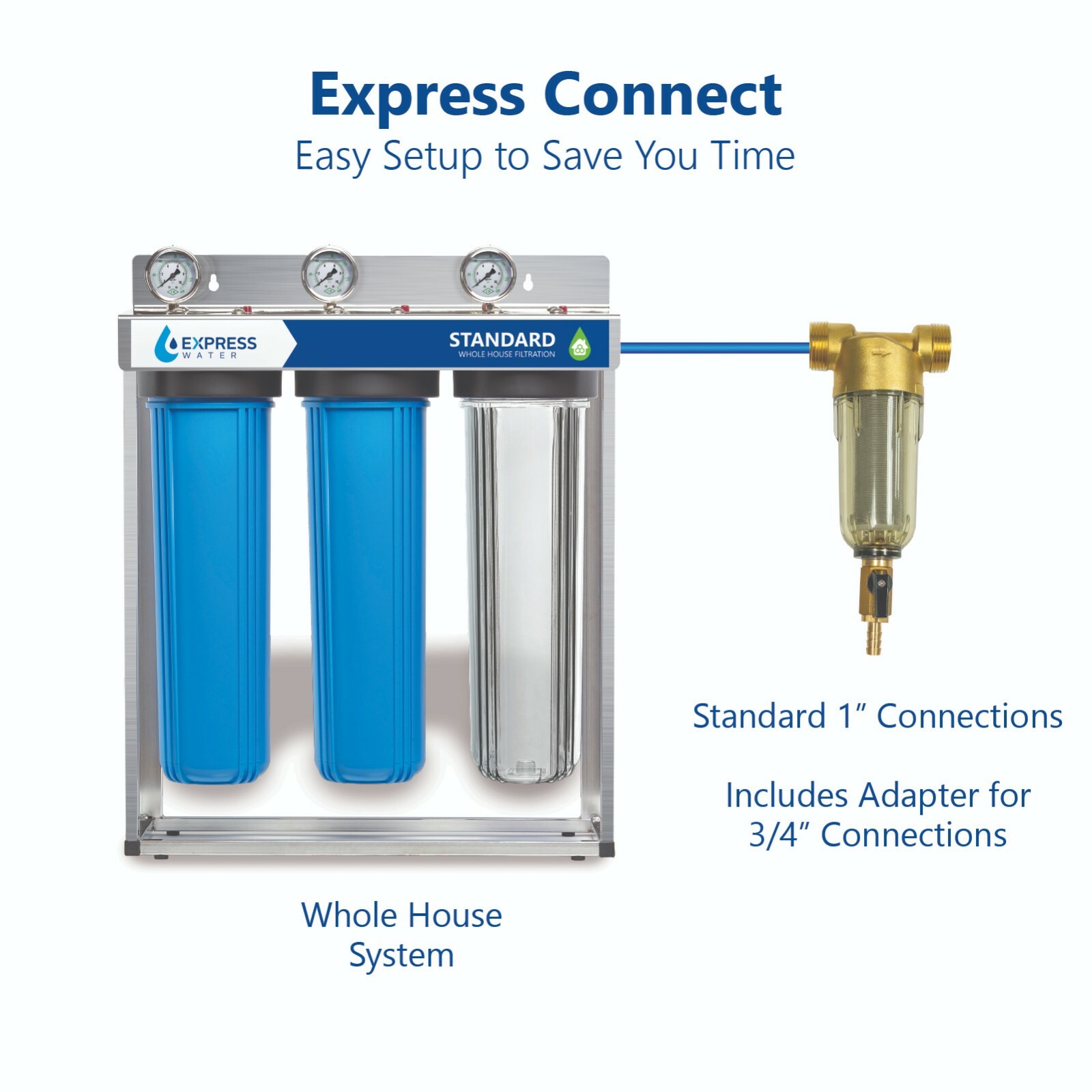 Whole House Sediment Water Filter Spin Down Home Filtration System – 50 ...