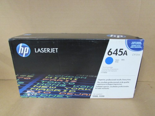 New Sealed Genuine HP LaserJet C9731A Cyan 645A Toner Print Cartridge ...