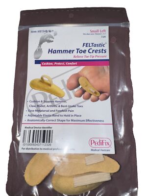 2 PediFix FELTastic Hammer Toe Crests Small Left Women’s 4-7 3 Pak | eBay