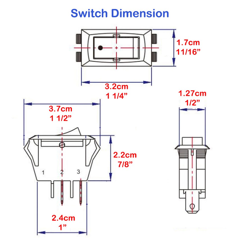Rocker Switch For Ryobi Bench Grinders BGH615 / BGH616 / BGH625 ...