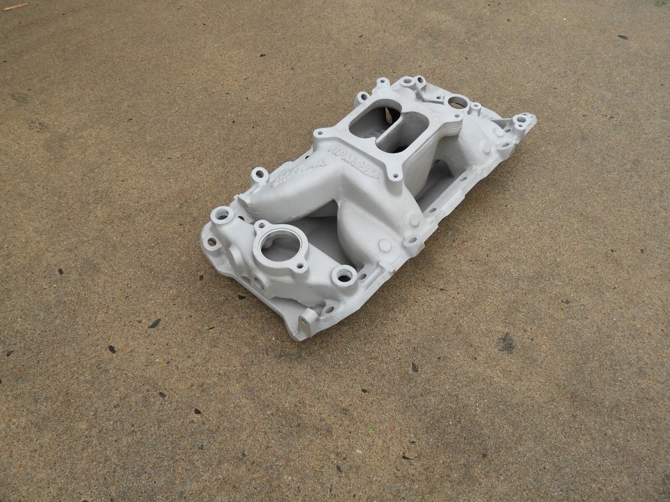 BBC Intake Manifold Edelbrock PH7561 Like New | eBay