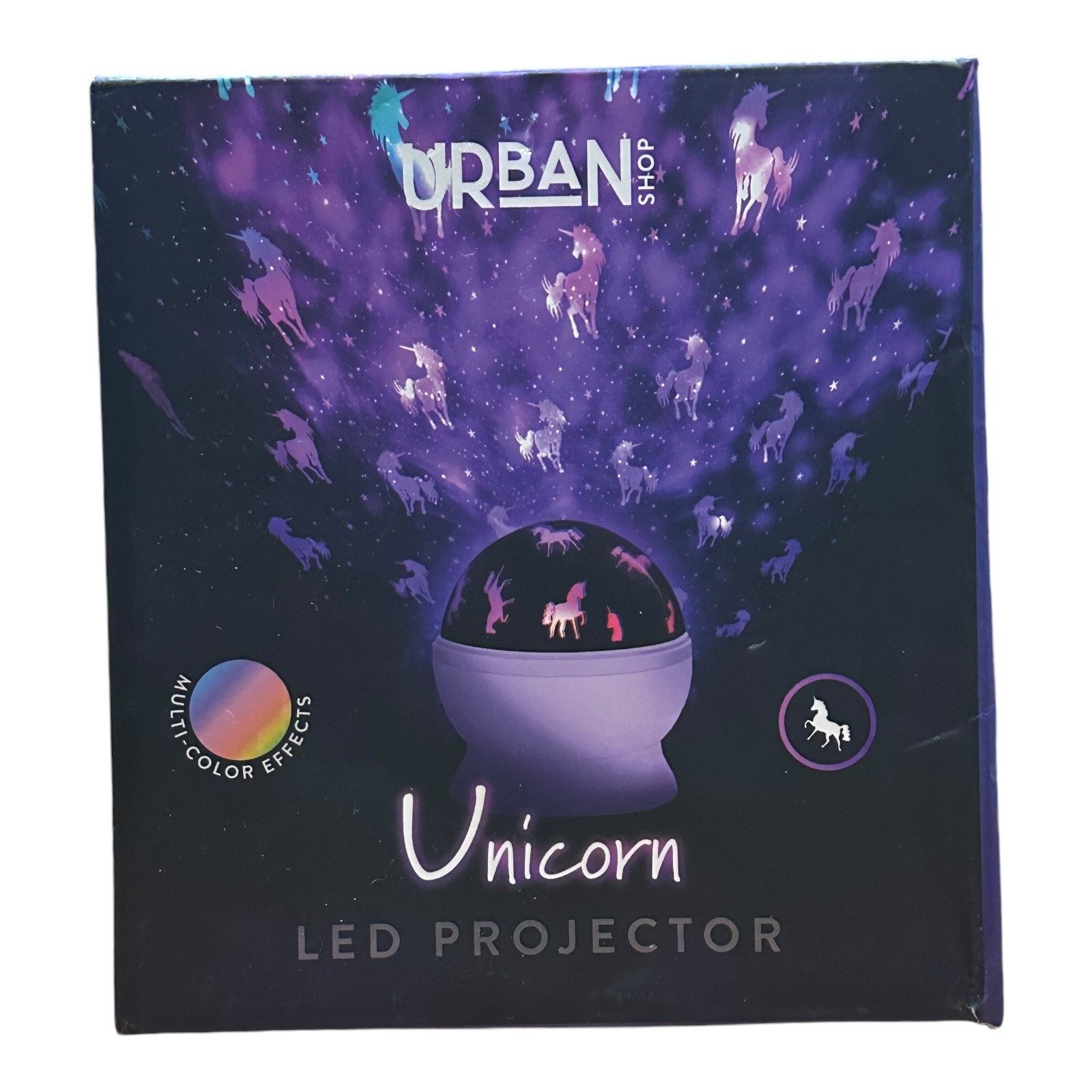 LED Projector Unicorn Ceiling Wall Night Light Dream Rotating ...