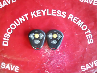 PAIR-DEI-VALET AND MORE KEYLESS REMOTE 4-BUTTON EZSDE1474P GOOD ...