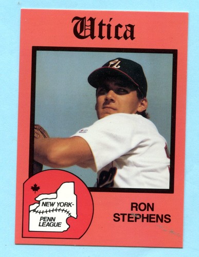 1988 New York - Penn League - Utica Blue Sox - Ron Stephens - Box 223 ...