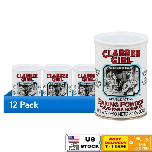 Gluten Free Double Acting Baking Powder 8.1 oz 12 Pack Kosher Baking ...