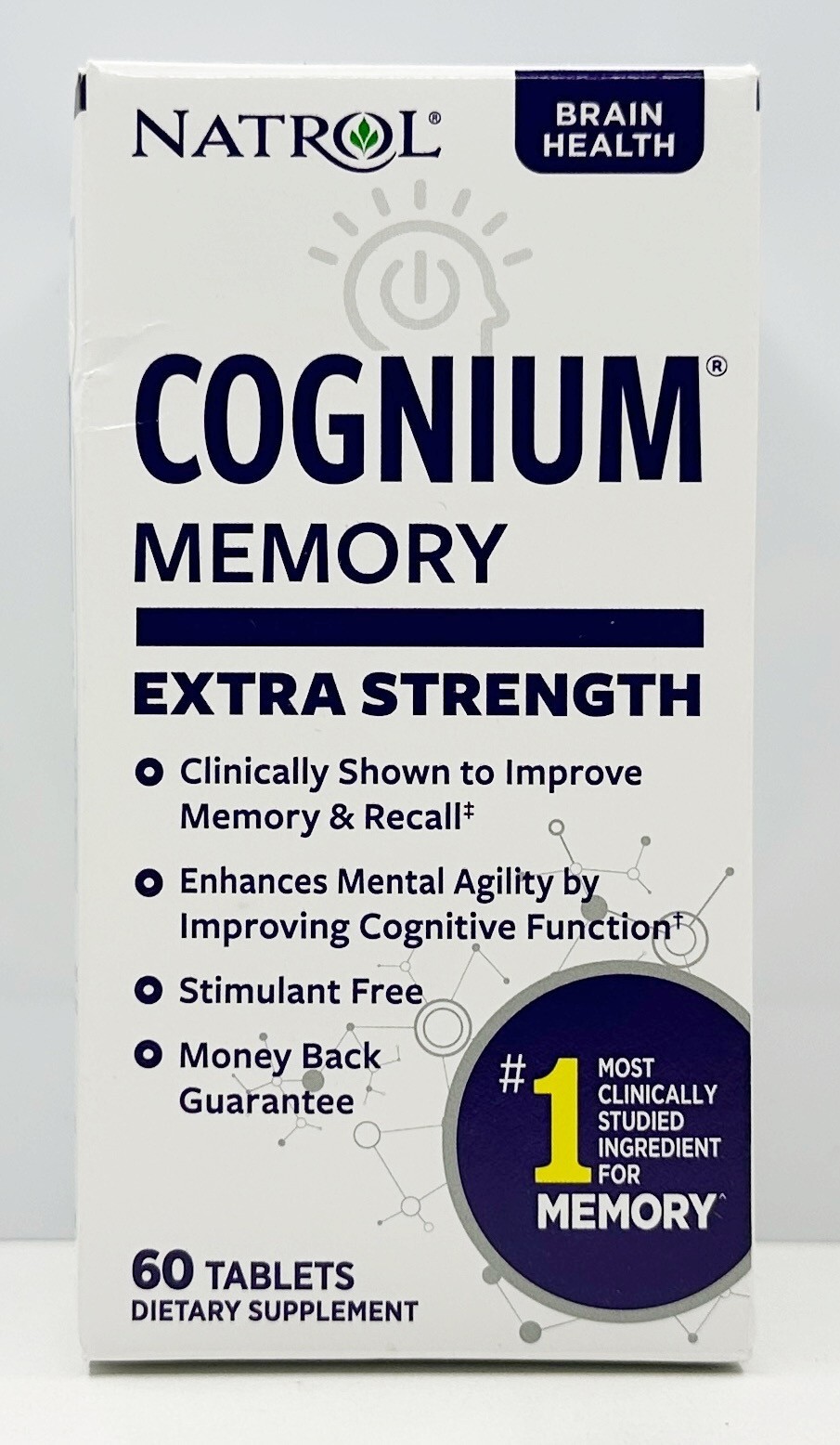 Natrol Cognium Extra Strength 200mg Supplement Brain Health 60 Tablets ...
