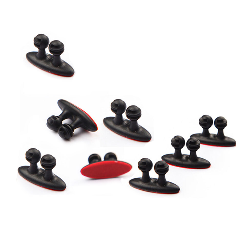 10x Car Wire Holder Cable Tie Clip Charger Line Hook Clasp Organizer ...