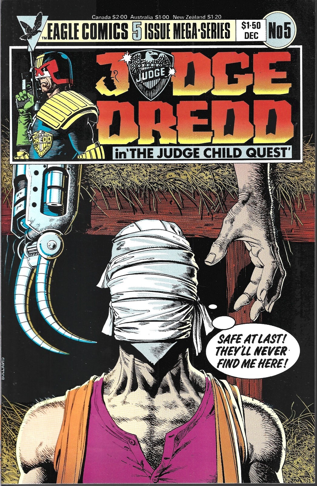 JUDGE DREDD THE JUDGE CHILD QUEST #5 (VF-) COPPER AGE EAGLE COMIC | eBay