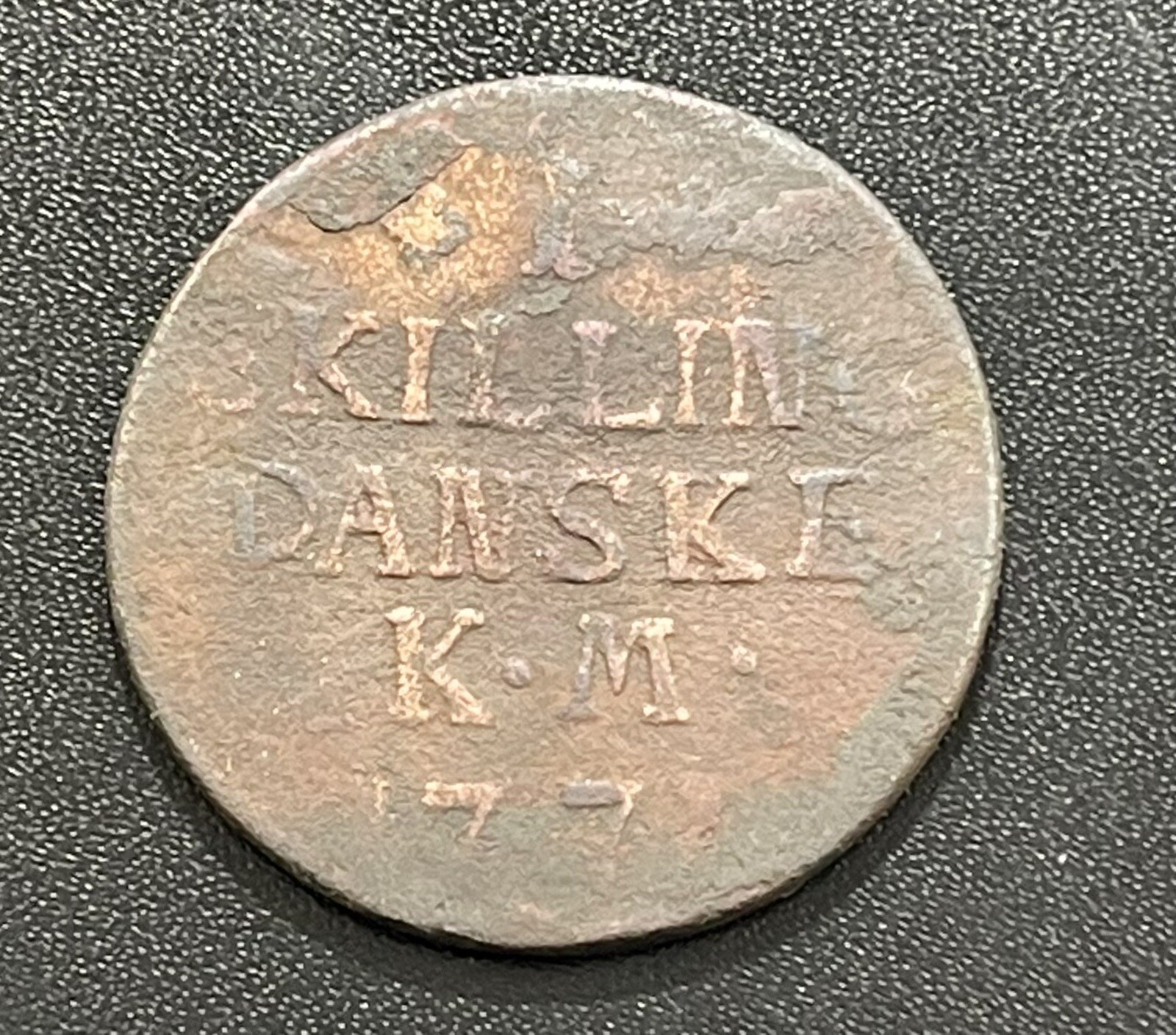Denmark 1771 Skilling Copper Coin | eBay
