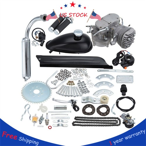 US Pro 80cc Bike Bicycle Motorized 2 Stroke Petrol Gas DIY Motor Engine ...