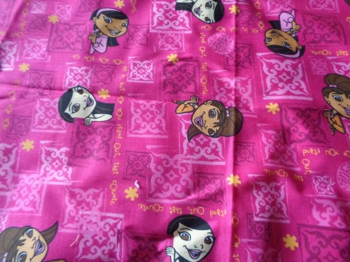 FABRIC MAYA & MIGUEL HOT BRIGHT PINK 43" X 57" PATTERN #4353 SPRINGS ...