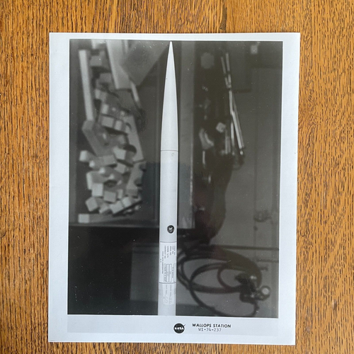 3x Space Data Corporation Rockets 8x10 Photos from Wallops Station ...