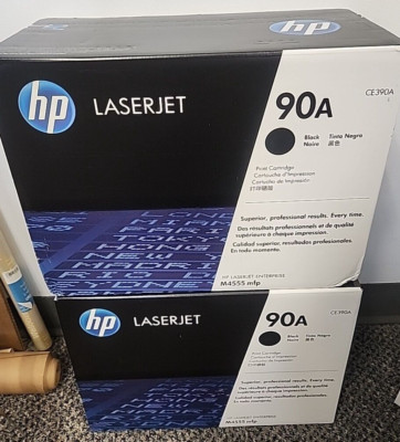 Genuine HP 90A/CE390A Black Toner Cartridge SEALED BOX 884962517758 | eBay