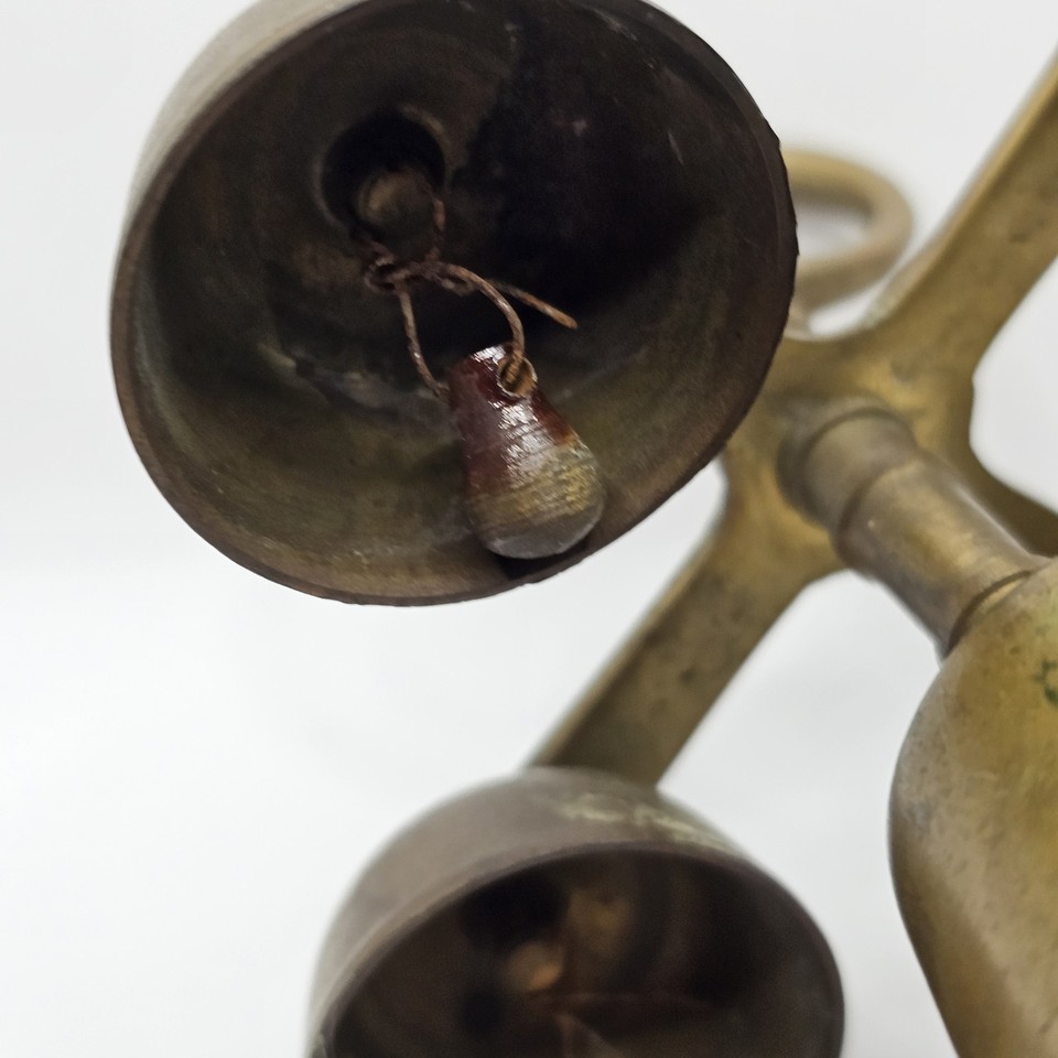Vintage Brass Communion Catholic Church Bell With 5 Cups Altar | eBay