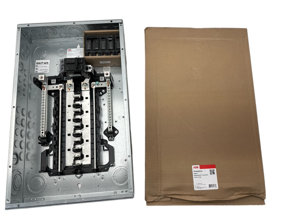 ABB 100A 20-Space 40-Circuit Main Breaker Indoor Panel Value Pack ...