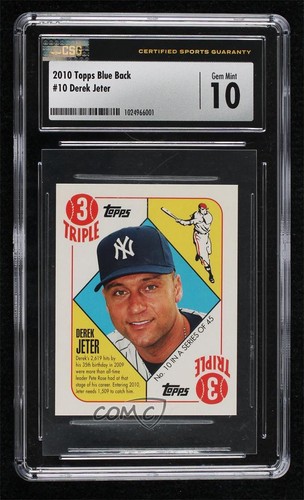 2010 Topps - Wal-Mart 1951 Design Blue Backs Derek Jeter #10 for sale ...