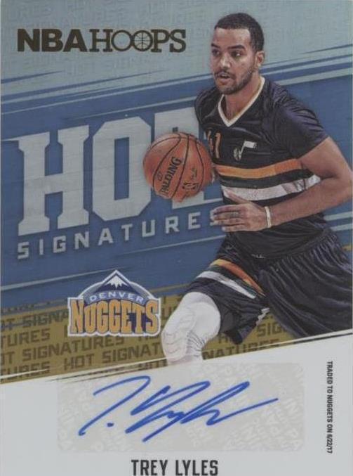 2017-18 Panini NBA Hoops - Hot Signatures Trey Lyles #HS-TL (AU) for ...