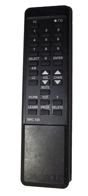 JERROLD Communications MRC 550 TV Remote Control Black | eBay