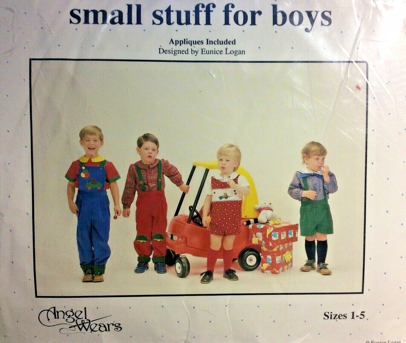 ANGEL WEARS PATTERN- SMALL STUFF FOR BOYS BY EUNICE LOGAN- SIZE 1-5 ...