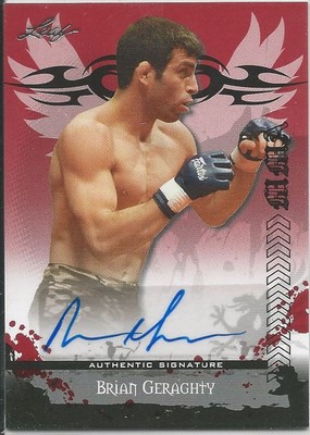 Brian Geraghty 2010 Leaf MMA Red Autographs Card # AUBG1 UFC | eBay