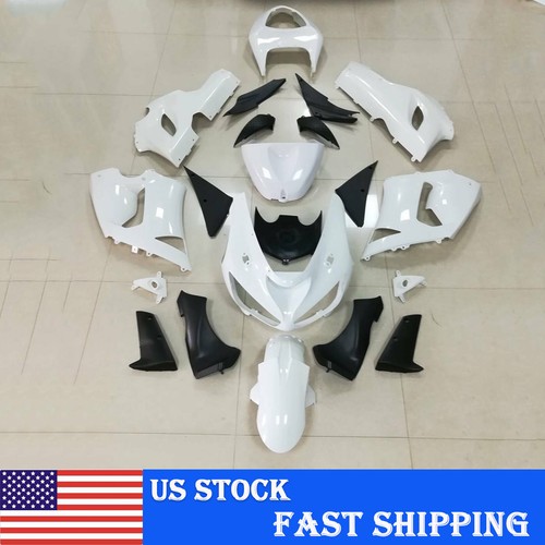 Unpainted ABS Plastic Fairing Bodywork Kit For Kawasaki Ninja ZX6R 636 ...