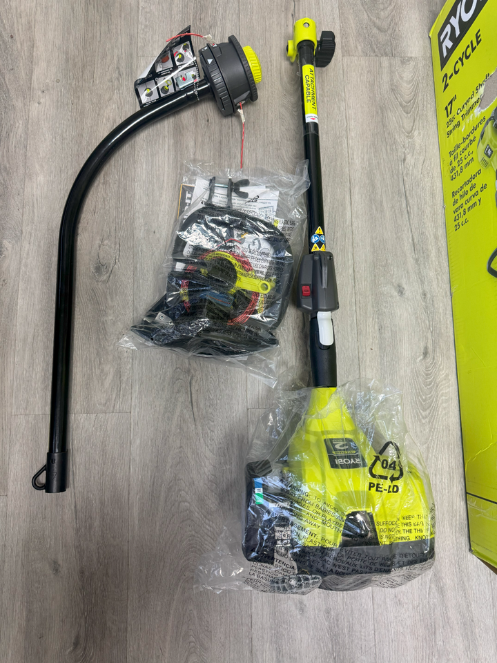 Ryobi 2 Cycle Full Crank Curved Shaft String Trimmer RY252CS new open ...