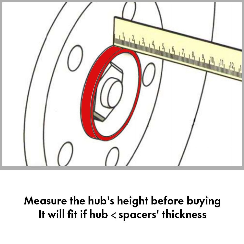 2PC 15mm 5x112 Hub Centric Wheel Spacer W/12X1.5 Cone Lug Bolt For ...