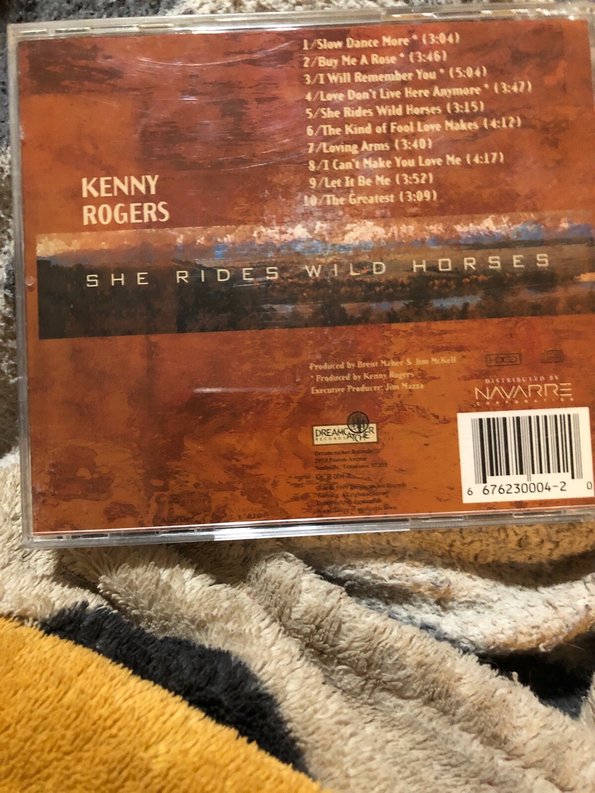 She Rides Wild Horses by Kenny Rogers (CD, May-1999, Dream Catcher ...