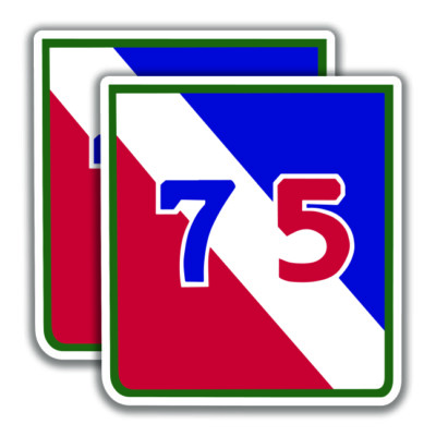 2 U.S. 75th INFANTRY DIVISION DECALs Army Stickers Bogo Free Shipping ...