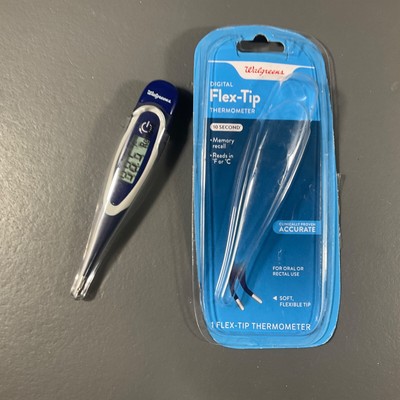 Walgreens Digital Flex Tip Thermometer 10 Second Memory Recall Accurate ...
