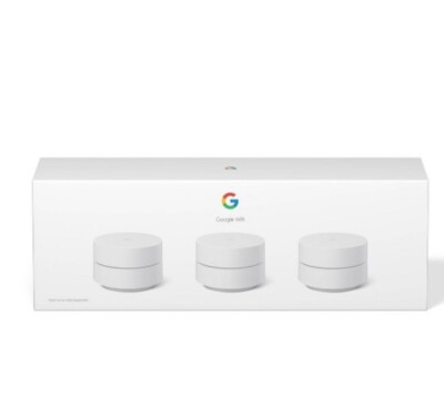 GOOGLE GJ2CQ Wi-Fi Extender Pods (set of 4) + Indoor Mini Cam. Unopened ...