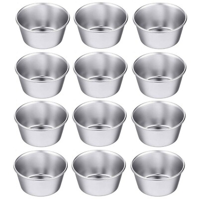 12 x Cupcake Muffin Quiche Individual Mould Round Baking Pan Pie Oven ...