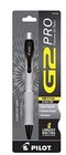 Pilot G2 Pro Retract Gel Pen 0.7mm 1/PK Silver Barrel BLK Ink Office ...