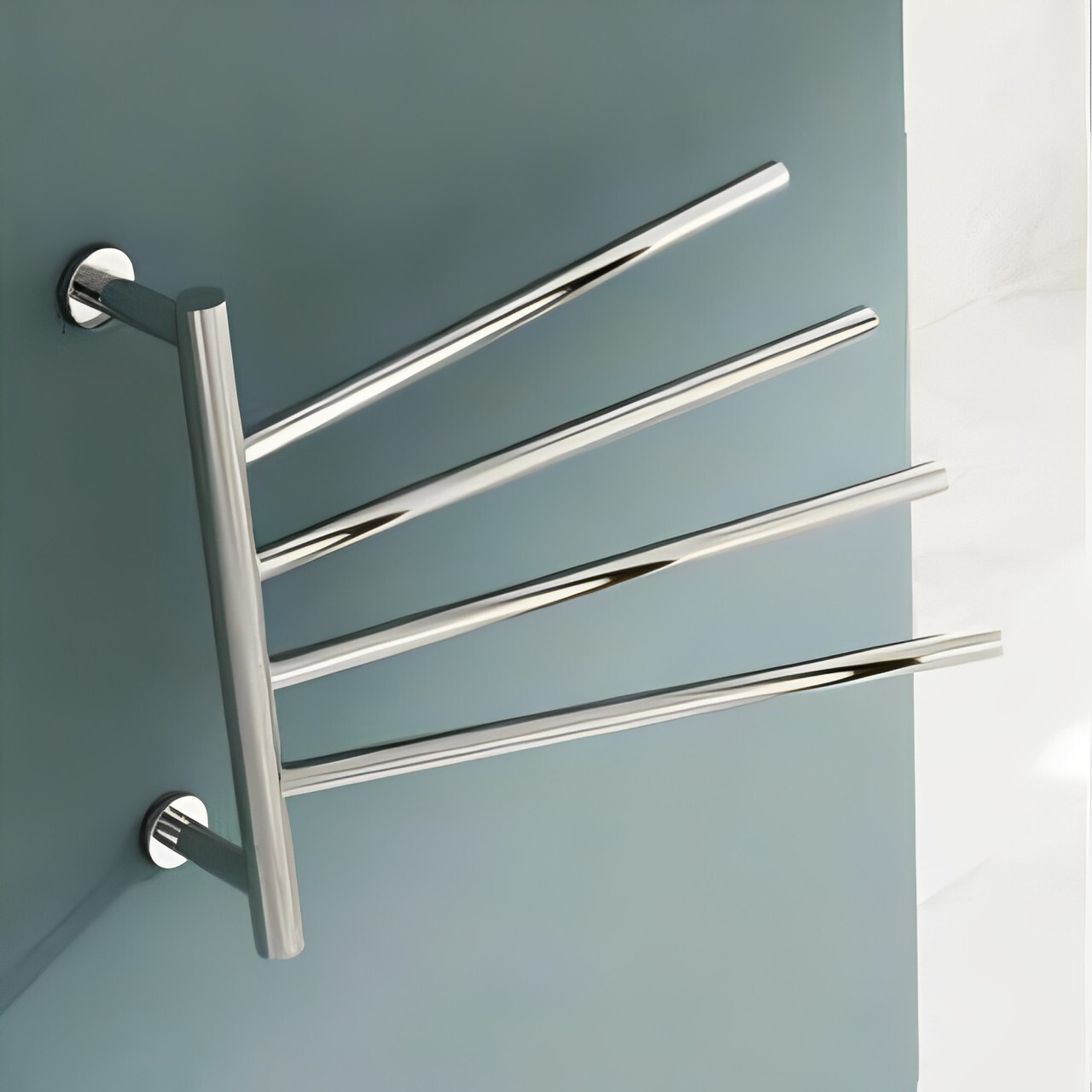 Reina Rance Electric Designer Heated Towel Rail 455mm H x 500mm W ...