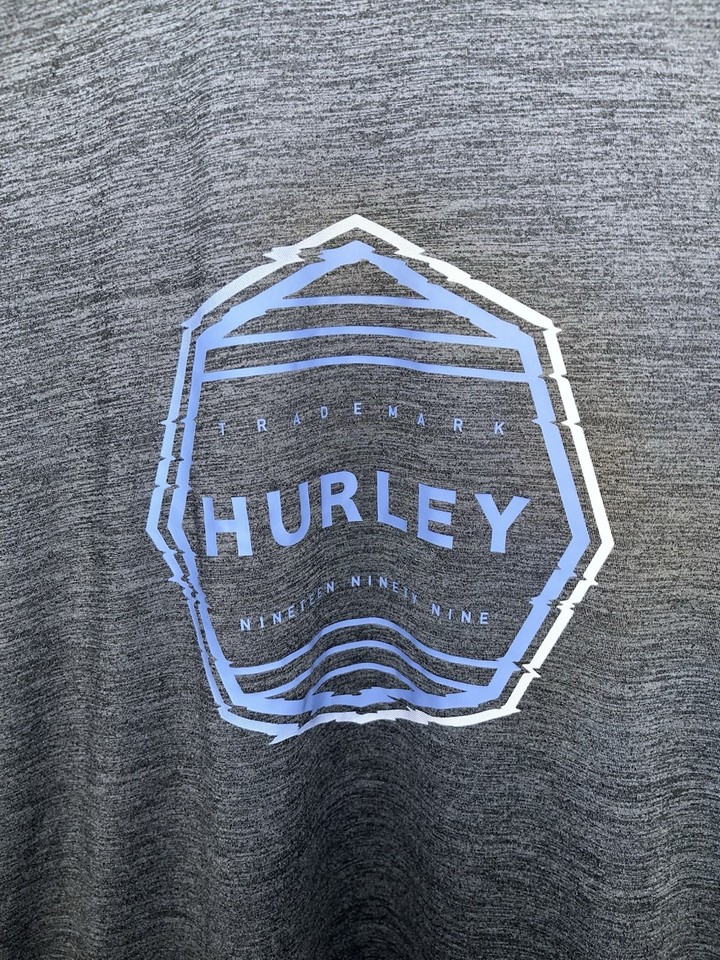 Hurley T-shirt men’s size medium gray color BNWOT Dri Fit Type Material! | eBay