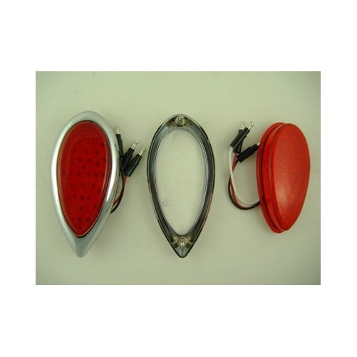 Red LED Tear Drop Trailer Car Truck Stop Turn Brake Tail Lights ...