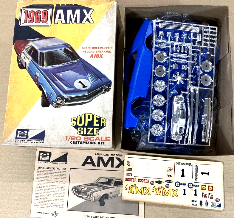 MPC 1/20 AMC AMX SUPER SIZE CUSTOMIZING COMPLETE VINTAGE ANNUAL KIT | eBay
