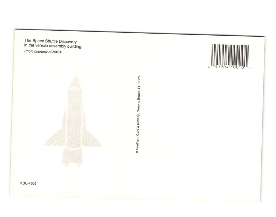 The Space Shuttle Discovery - Kennedy Space Center Postcard Unposted ...
