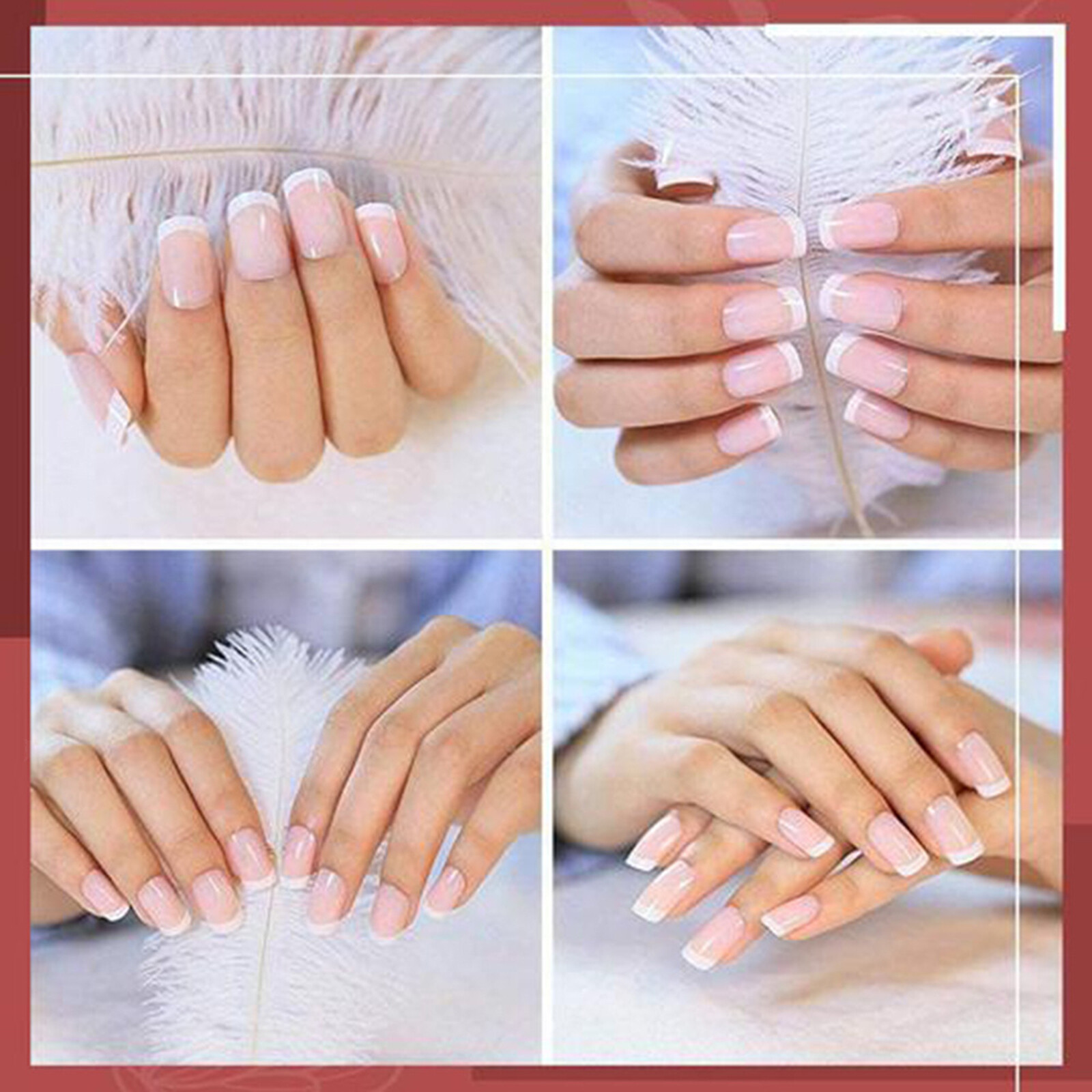 French Nail Tip Nail Applicator Edge Trimmer Guide Multiple Sized ...