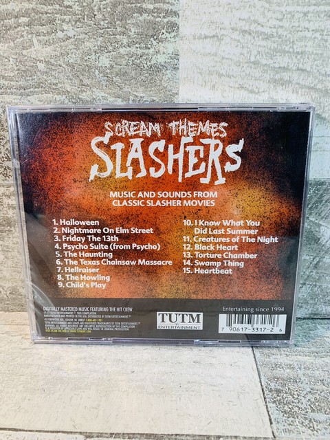 Scream Themes Slashers CD Music and Sounds From Classic Slasher Movies ...