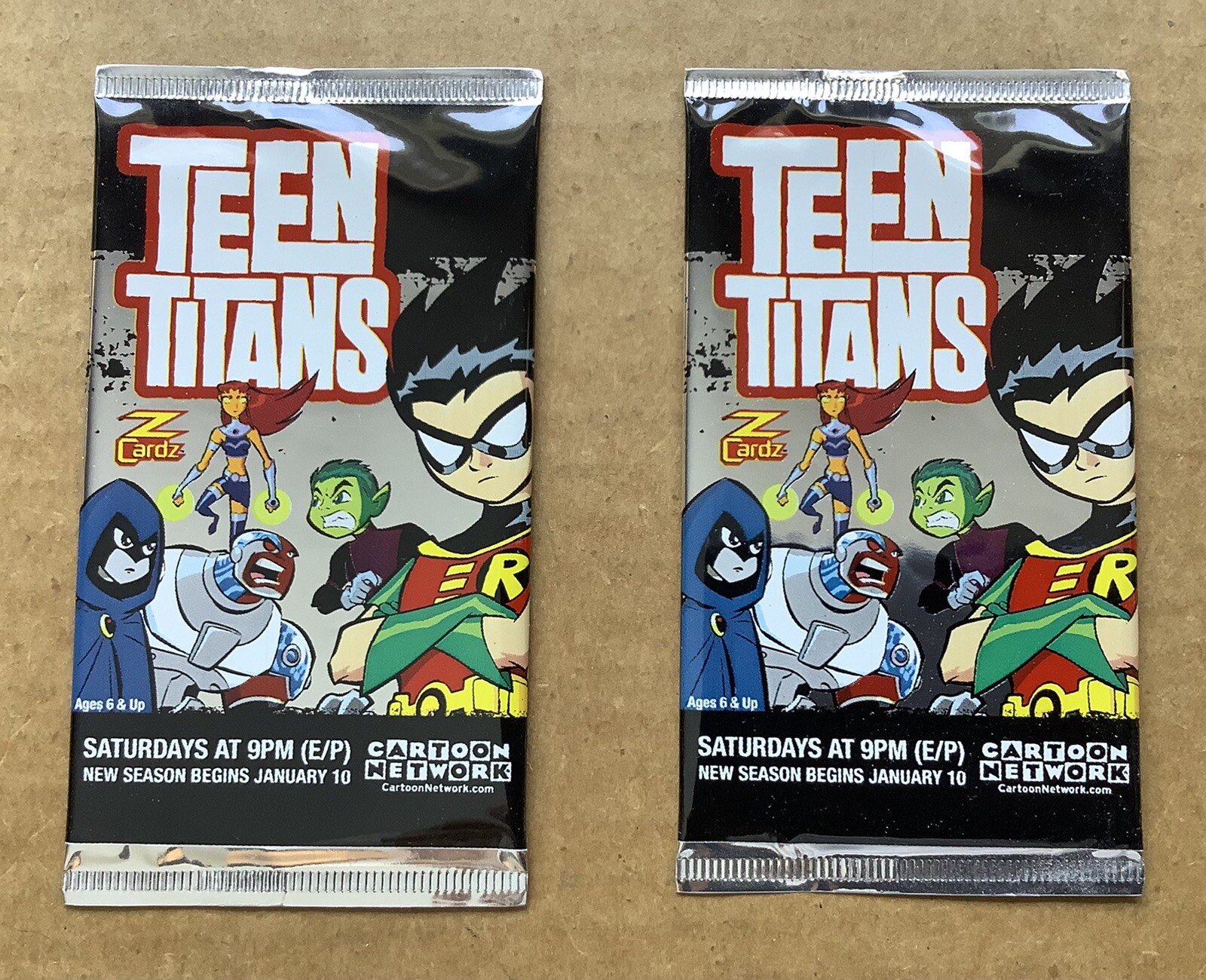 TEEN TITANS Z CARDZ PACKS (2003) California Creations; Cartoon Network ...
