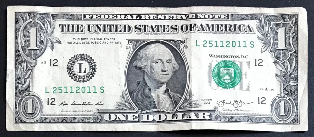 New 1 Dollar Bill 2011