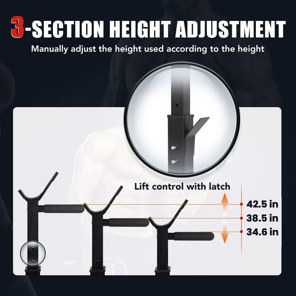 Adjustable Weight Bench with Barbell Rack,Bench Press Folding Workout ...
